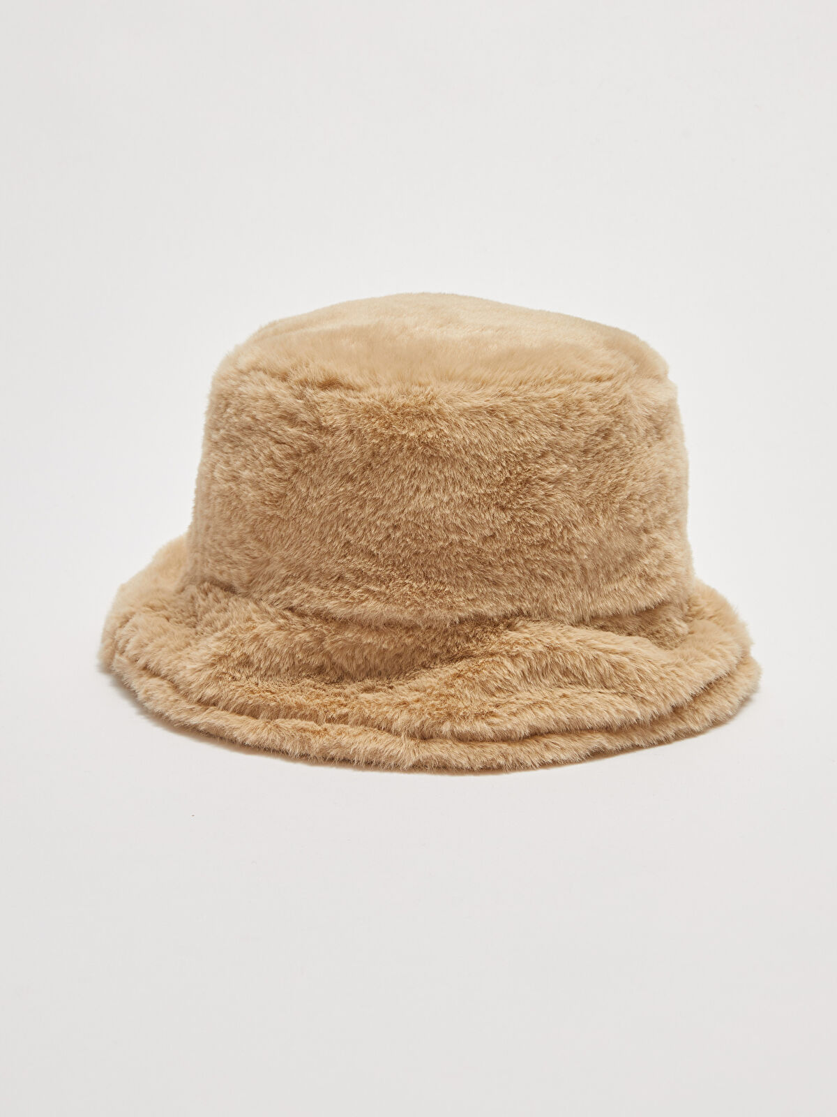 Kürklü Kadın Bucket Şapka