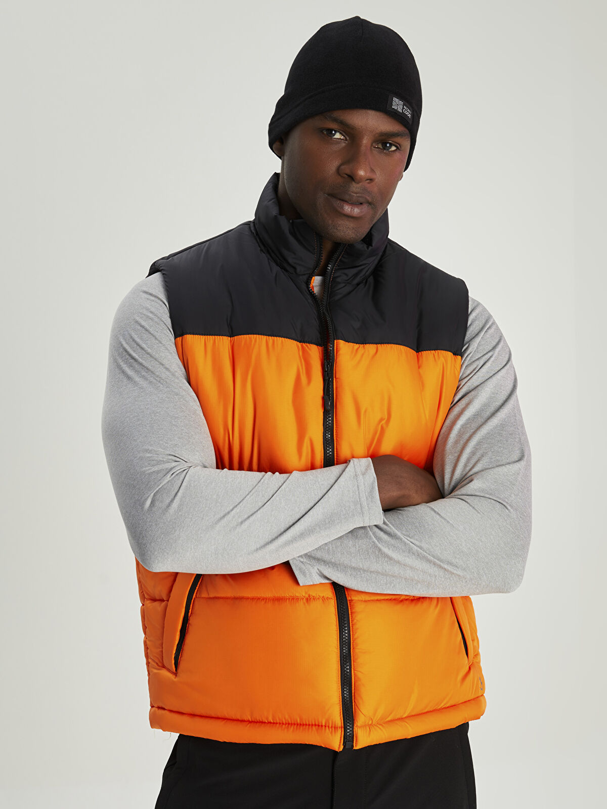 Outdoor Standart Kalıp Dik Yaka Erkek Yelek