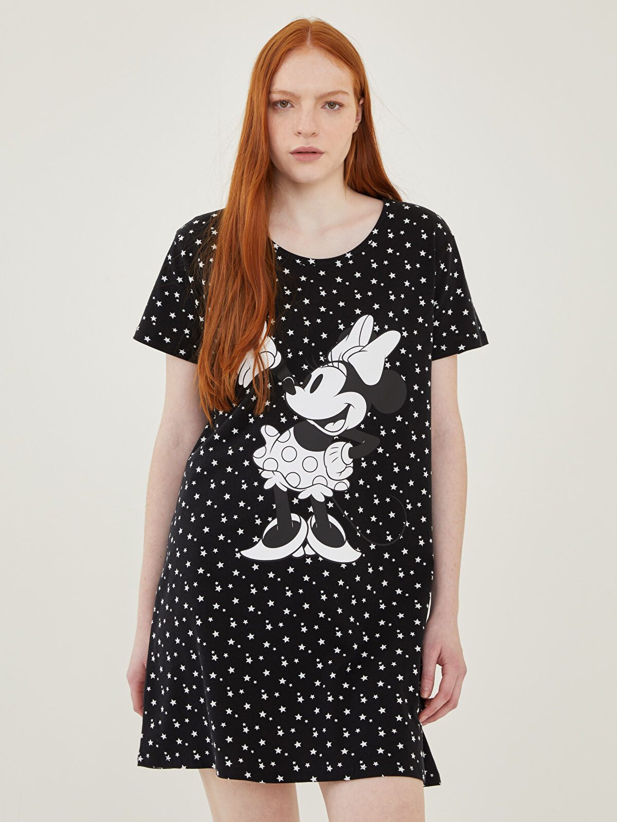 LCW DREAM Bisiklet Yaka Minnie Mouse Baskılı Pamuklu Kadın Gecelik LCW DREAM Bisiklet Yaka Minnie Mouse Baskılı Pamuklu Kadın Gecelik