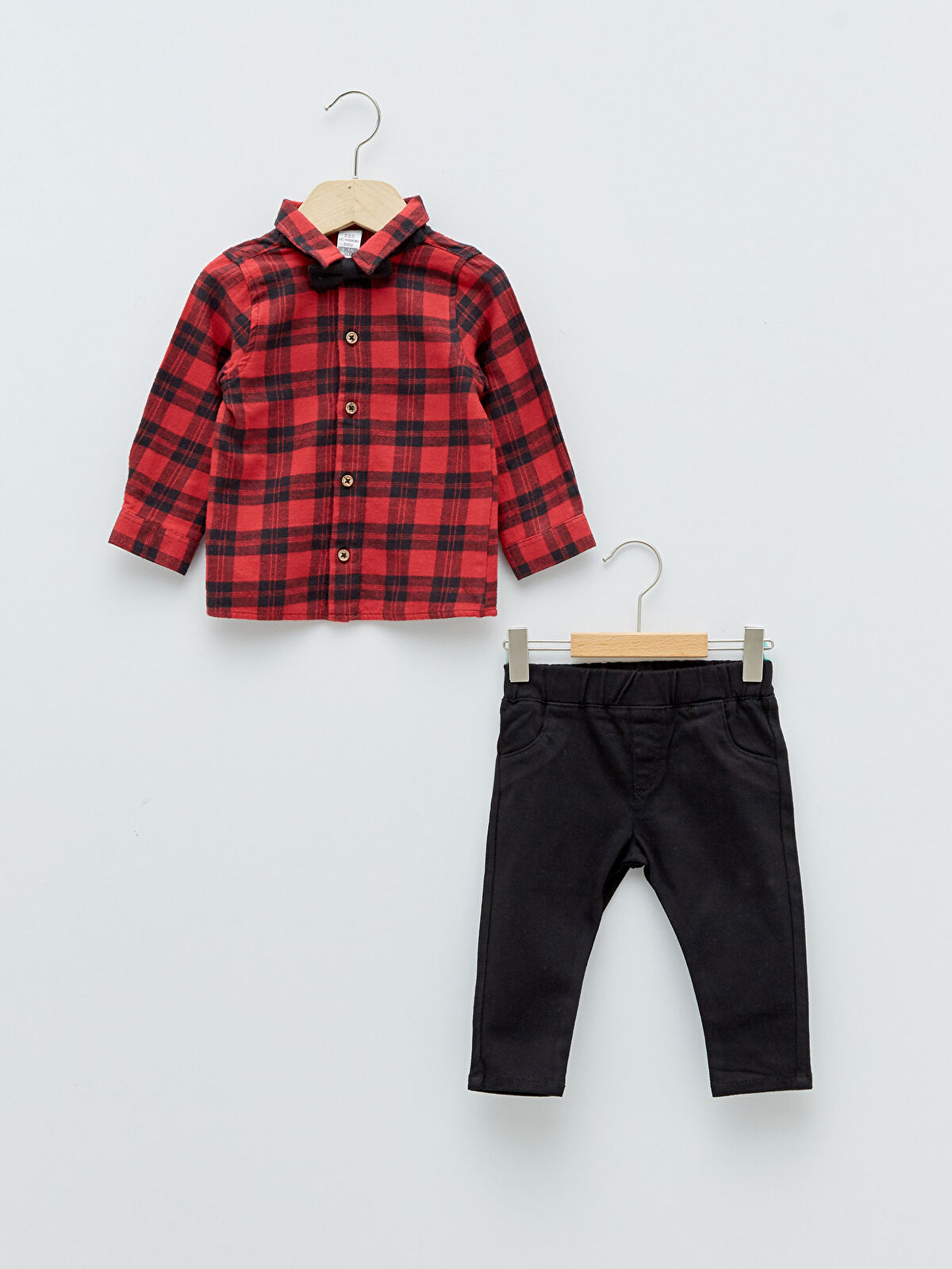 Uzun Kollu Gabardin Erkek Bebek 3'lü Takım