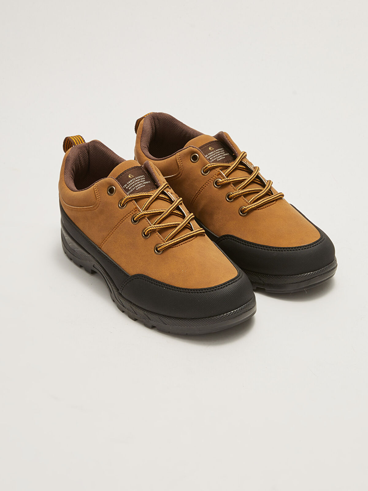 Deri Görünümlü Bağcıklı Trekking Ayakkabı