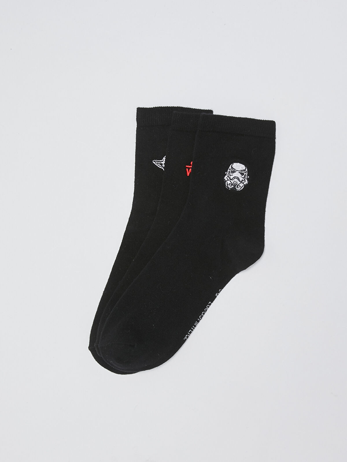 Star Wars Baskılı Erkek Soket Çorap 3'lü