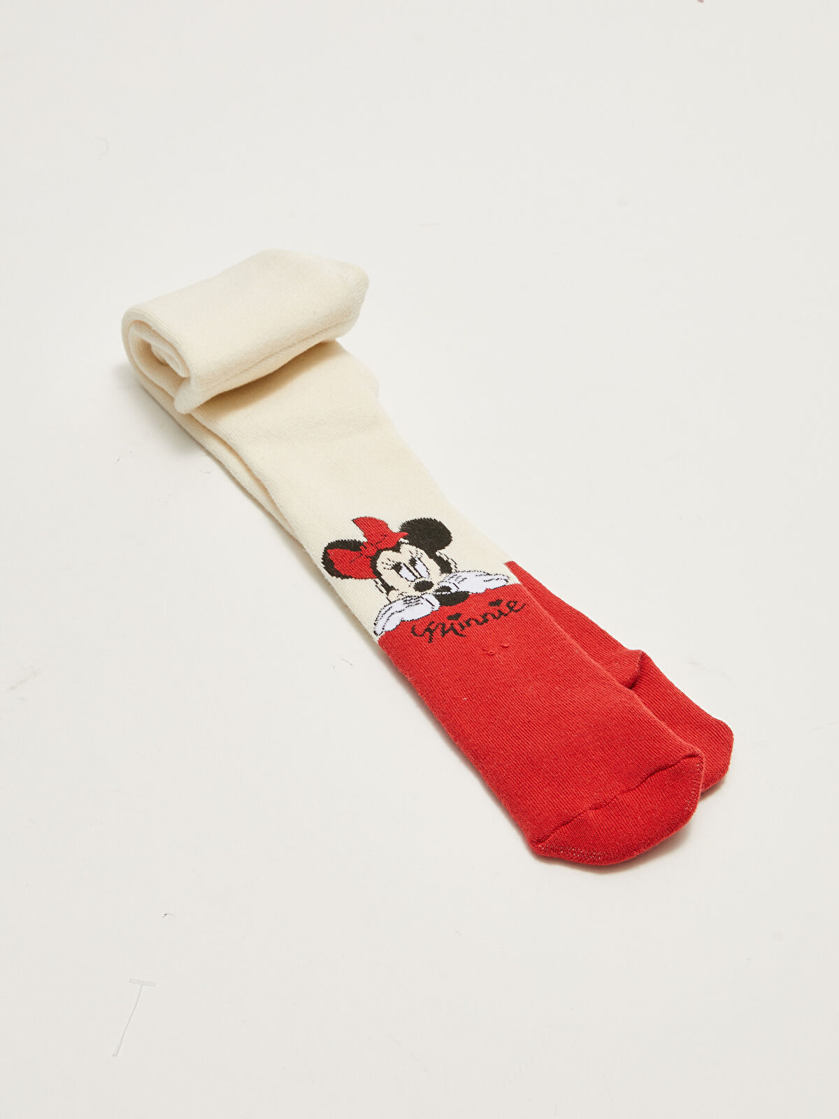 Minnie Mouse Desenli Kız Bebek Külotlu Çorap