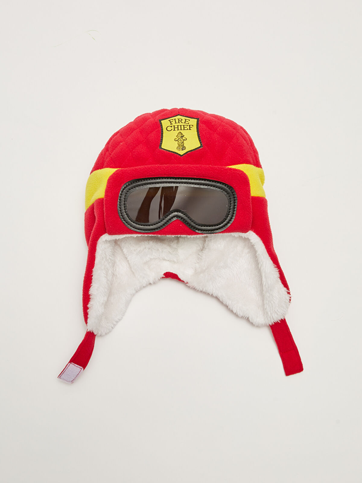 3D Aplikeli Pelüş Erkek Çocuk Kar Şapkası