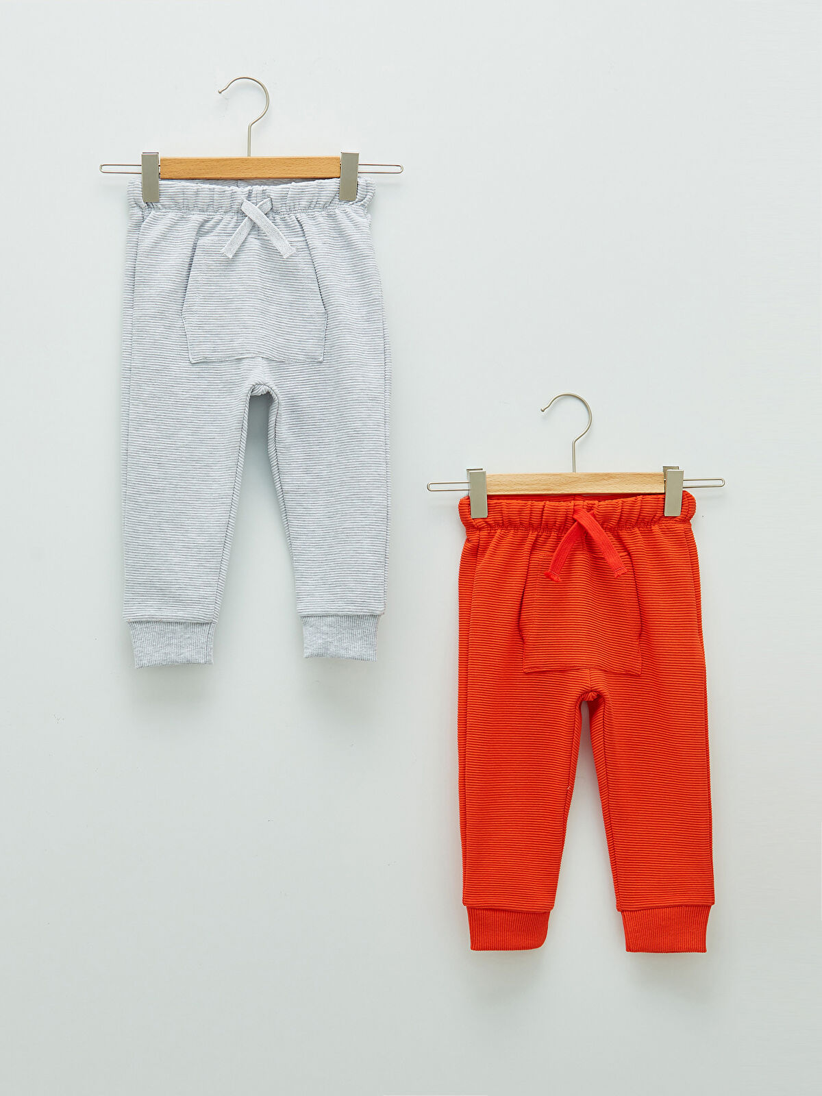 Beli Lastikli Basic Erkek Bebek Jogger Eşofman Alt 2'li Beli Lastikli Basic Erkek Bebek Jogger Eşofman Alt 2'li
