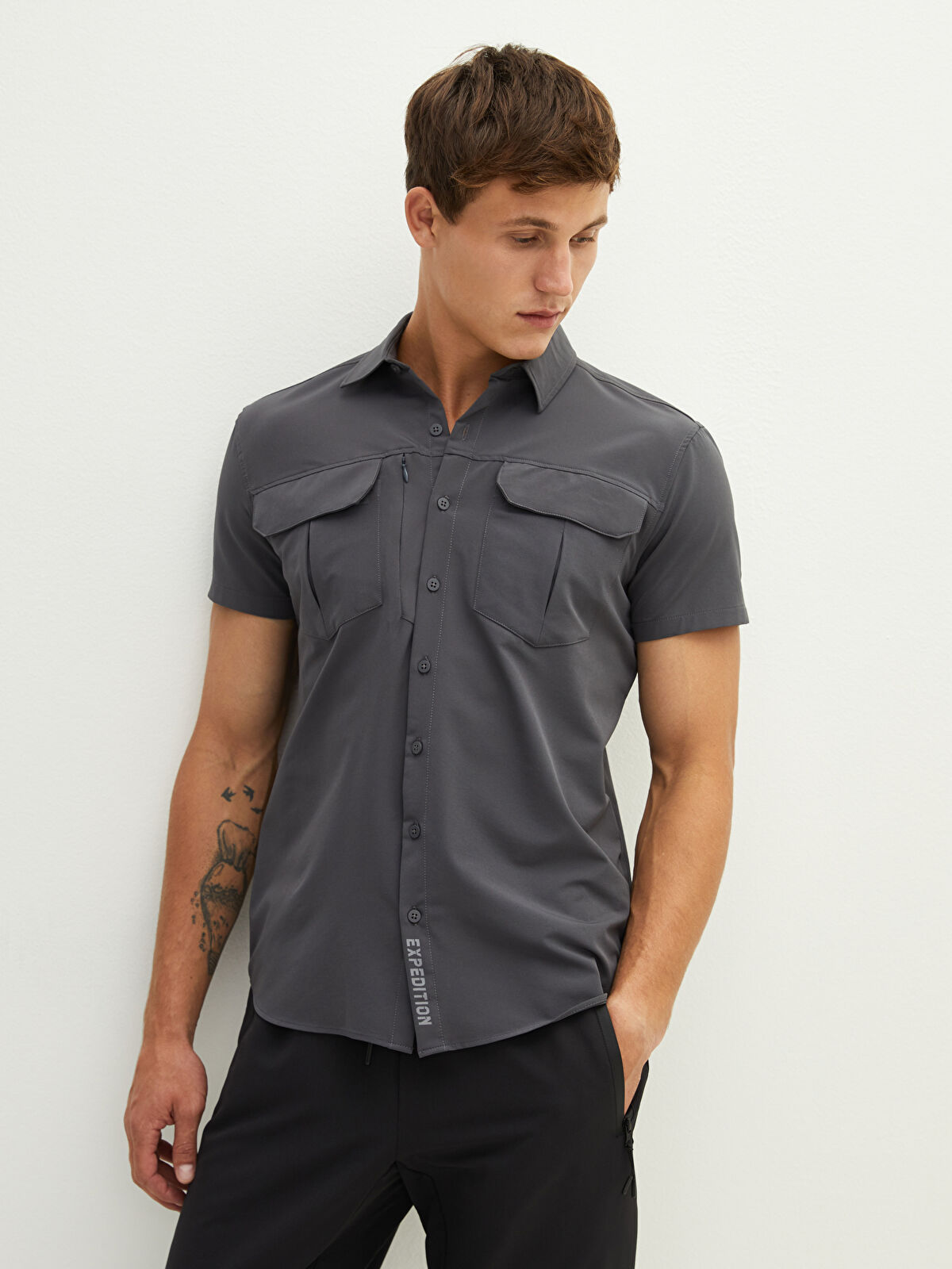 Outdoor Regular Fit Kısa Kollu Erkek Gömlek