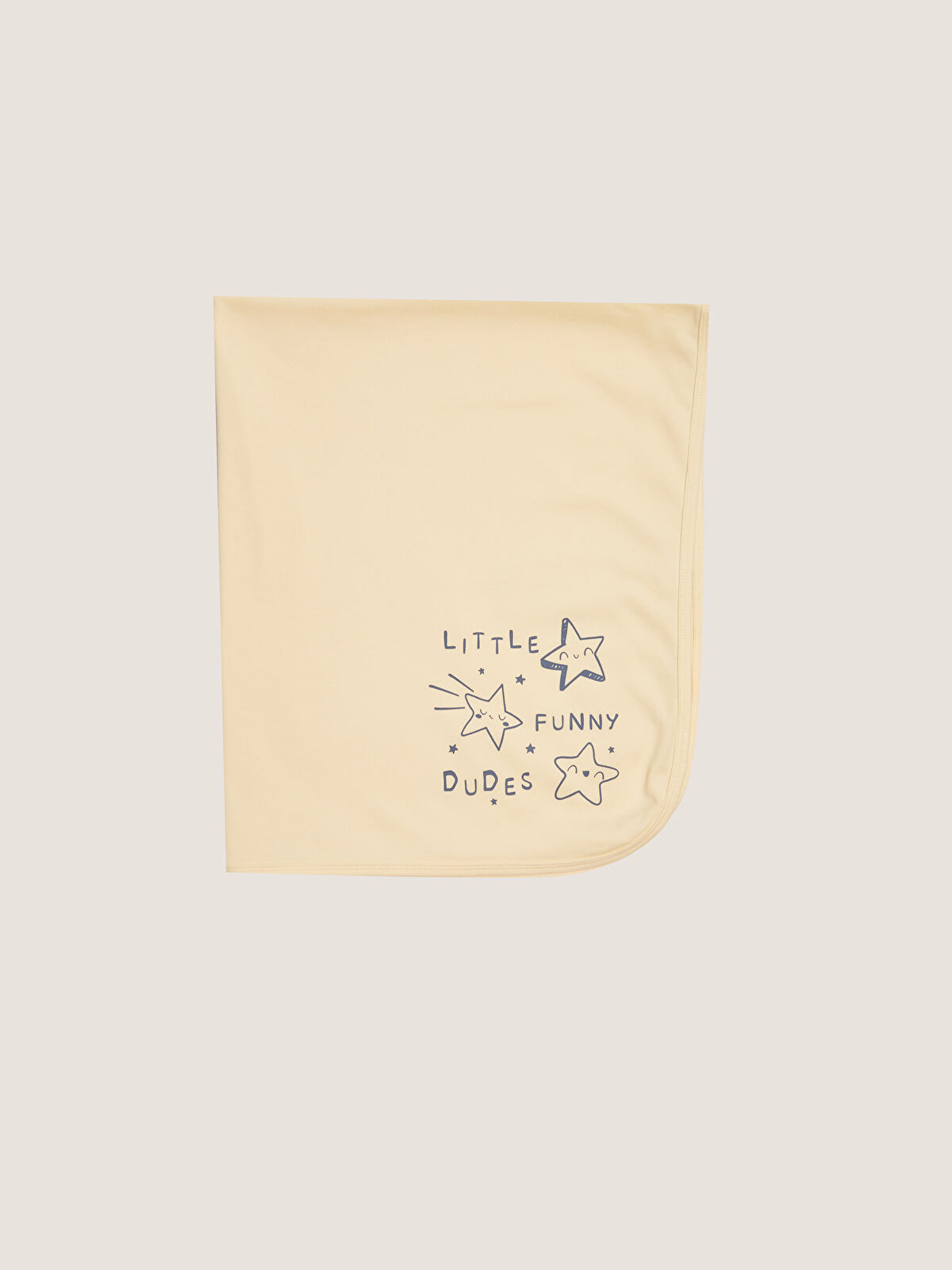 Baskılı Pamuklu Erkek Bebek Battaniye