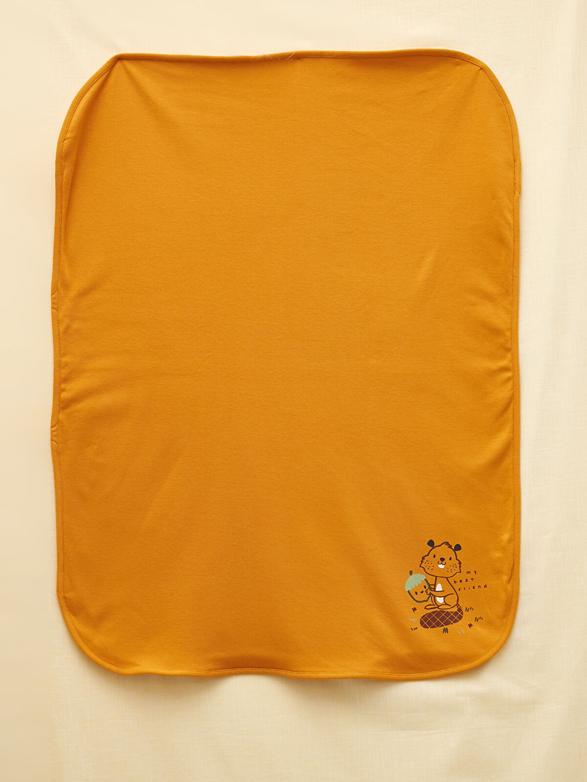 LCW GREEN Organik Pamuklu Baskılı Bebek Battaniyesi