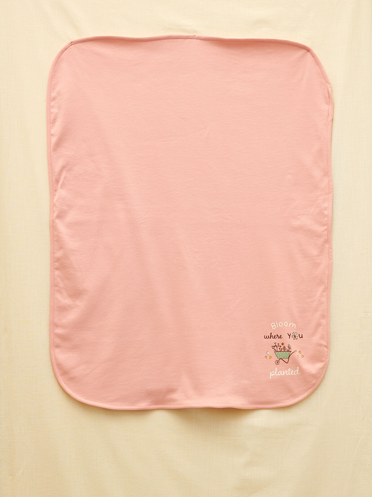 LCW GREEN Baskılı Organik Pamuklu Bebek Battaniyesi