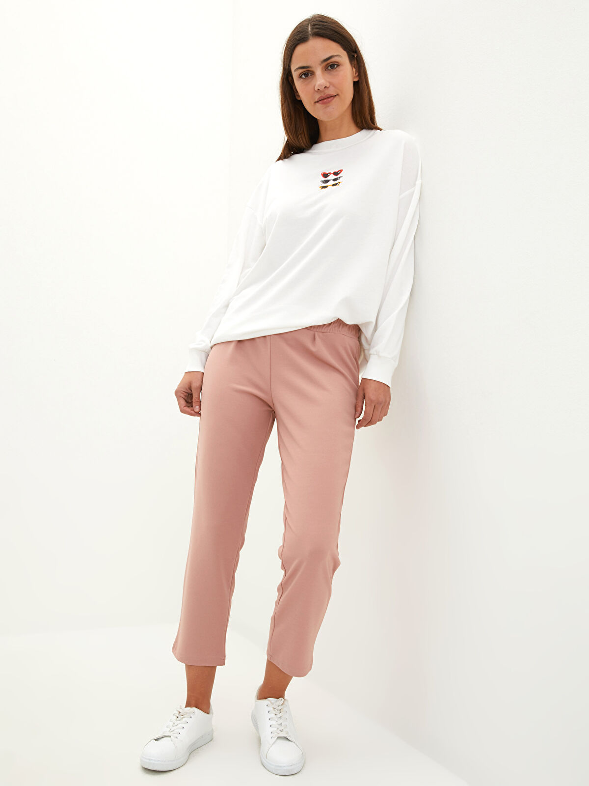 MODEST Beli Lastikli Rahat Kalıp Harem Kadın Pantolon