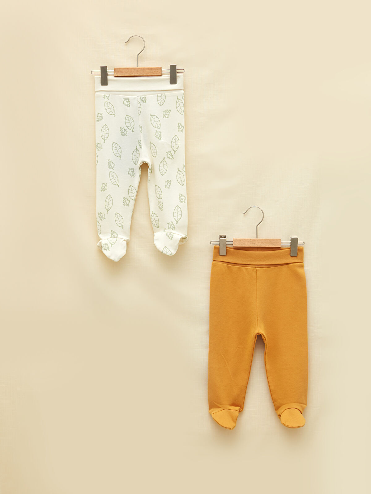 LCW GREEN Beli Lastikli Organik Pamuklu Patikli Pantolon 2'li