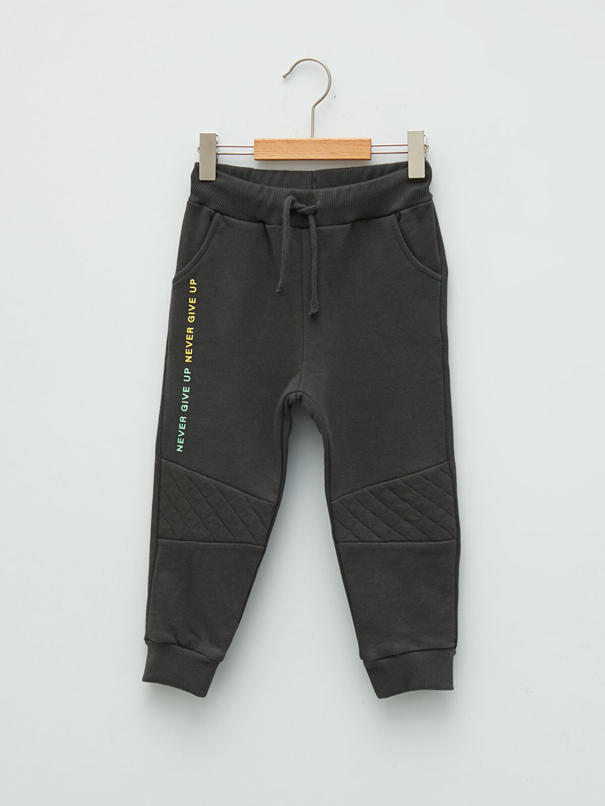 Beli Ribanalı Baskılı Erkek Bebek Jogger Eşofman Alt