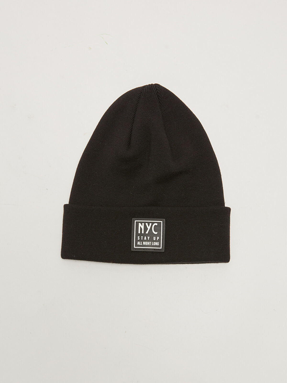 Etiket Baskılı Erkek Çocuk Triko Bere