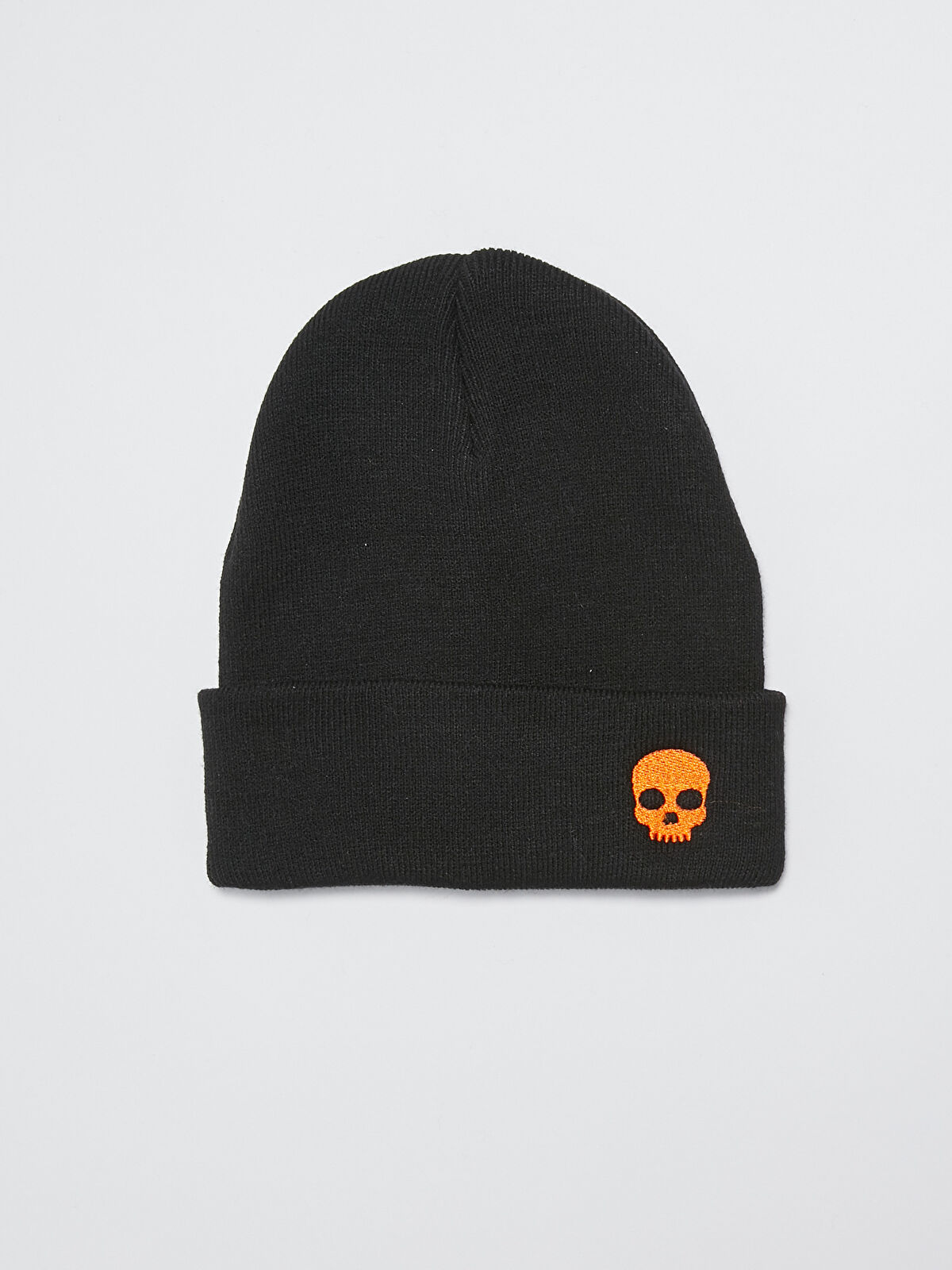 Nakış Detaylı Triko Erkek Bere