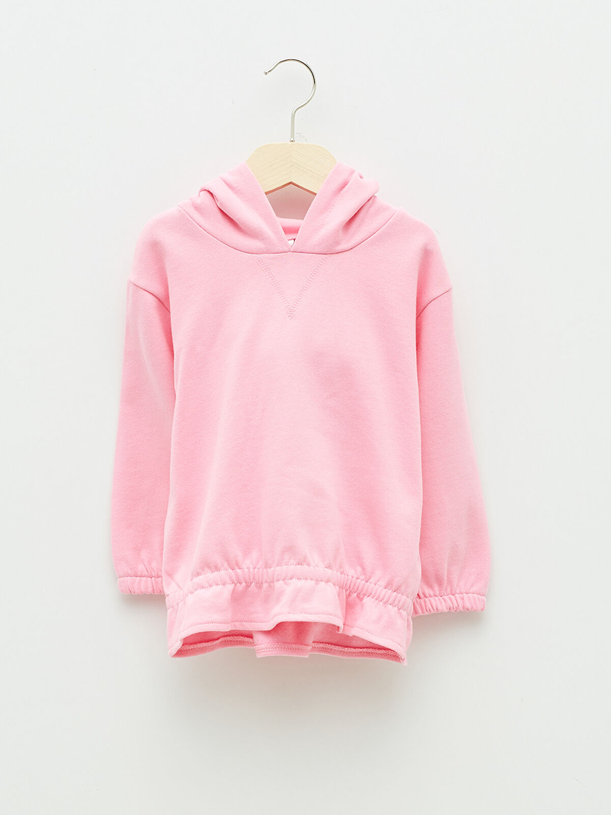 Kapüşonlu Uzun Kollu Fiyonk Detaylı Kız Bebek Sweatshirt Kapüşonlu Uzun Kollu Fiyonk Detaylı Kız Bebek Sweatshirt