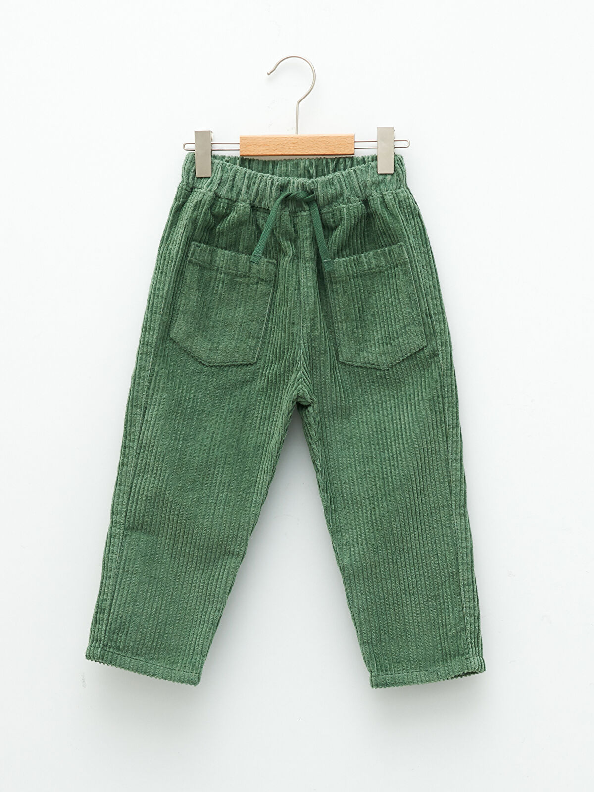 Beli Lastikli Basic Kadife Erkek Bebek Pantolon