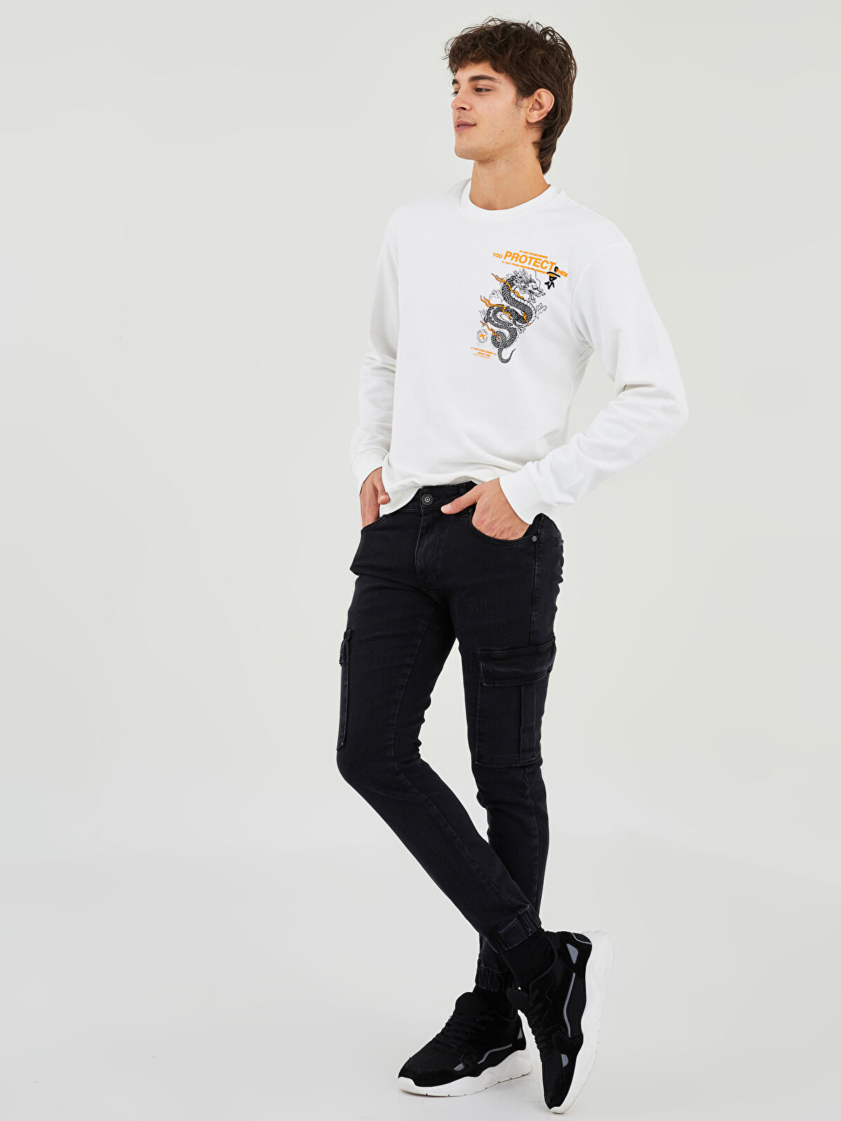 XSIDE Jogger Fit Kargo Erkek Jean Pantolon XSIDE Jogger Fit Kargo Erkek Jean Pantolon