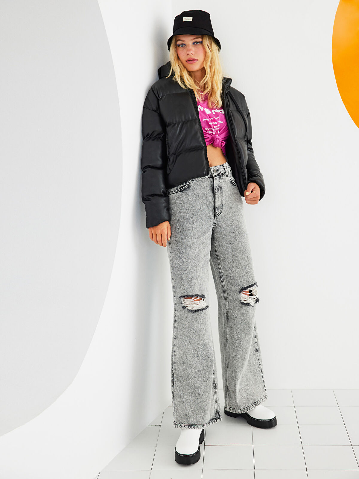 XSIDE Standart Fit Cepli Yırtık Detaylı Kadın Jean Pantolon