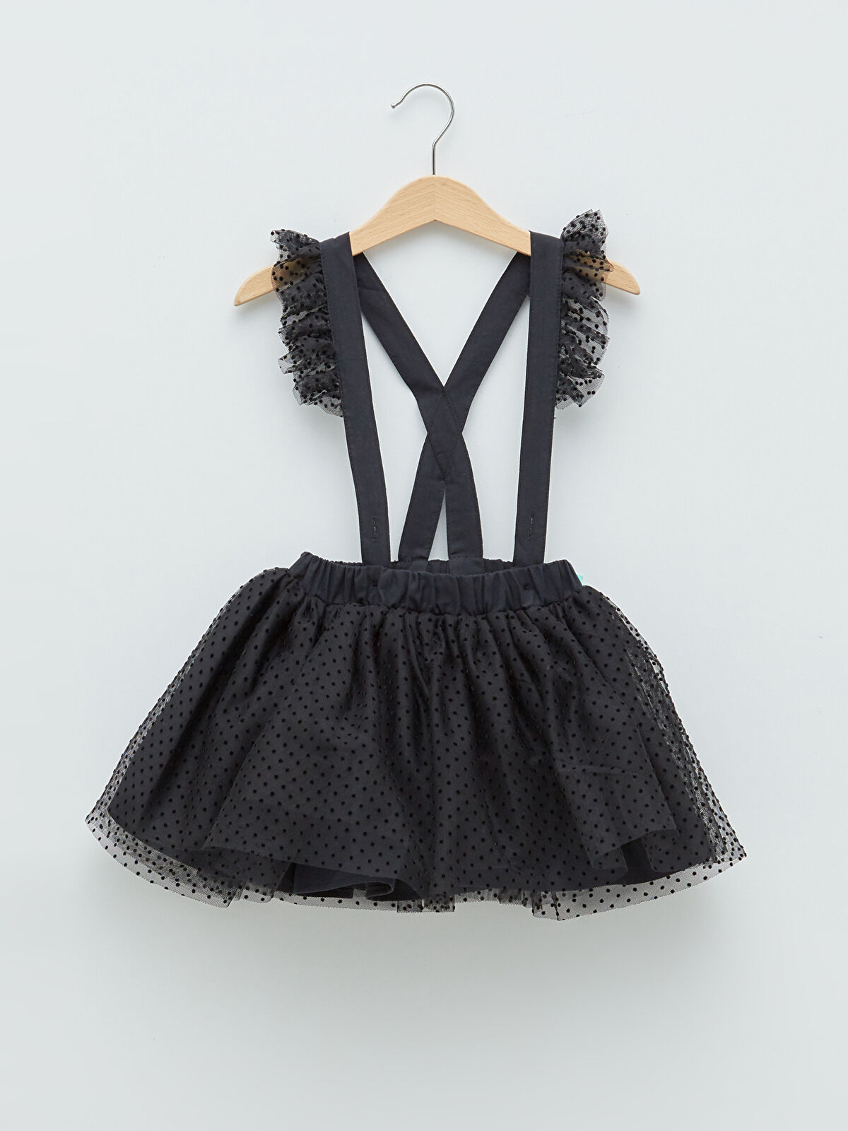 Beli Lastikli Desenli Poplin Kız Bebek Elbise