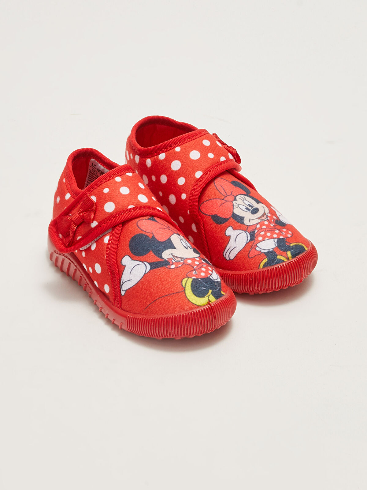 Minnie Mouse Lisanslı Cırt Cırtlı Kız Bebek Panduf