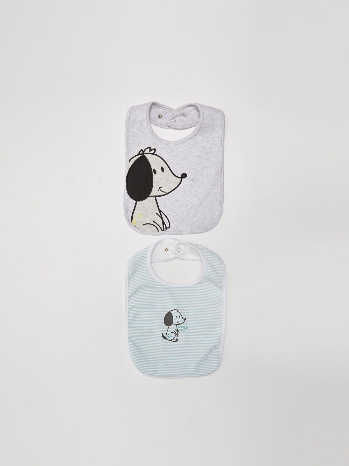 Baskılı Erkek Bebek Mama Önlüğü 2'li