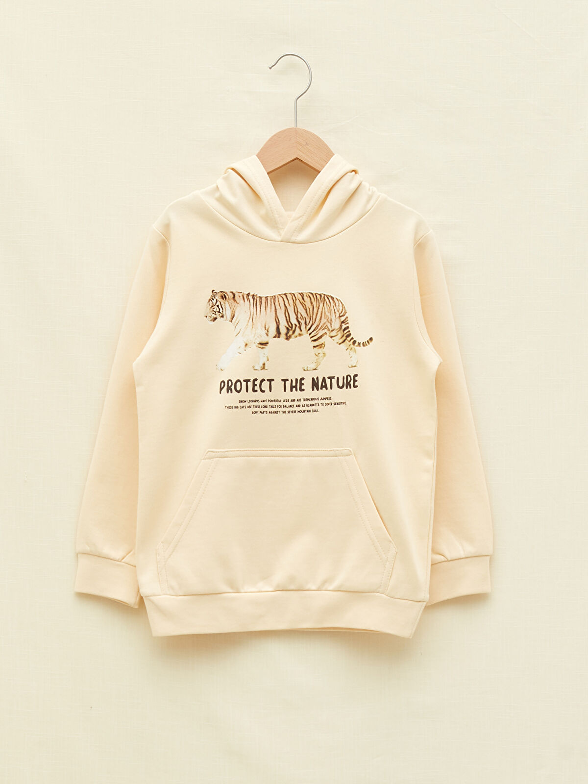 LCW GREEN Kapüşonlu Baskılı Uzun Kollu Erkek Çocuk Sweatshirt