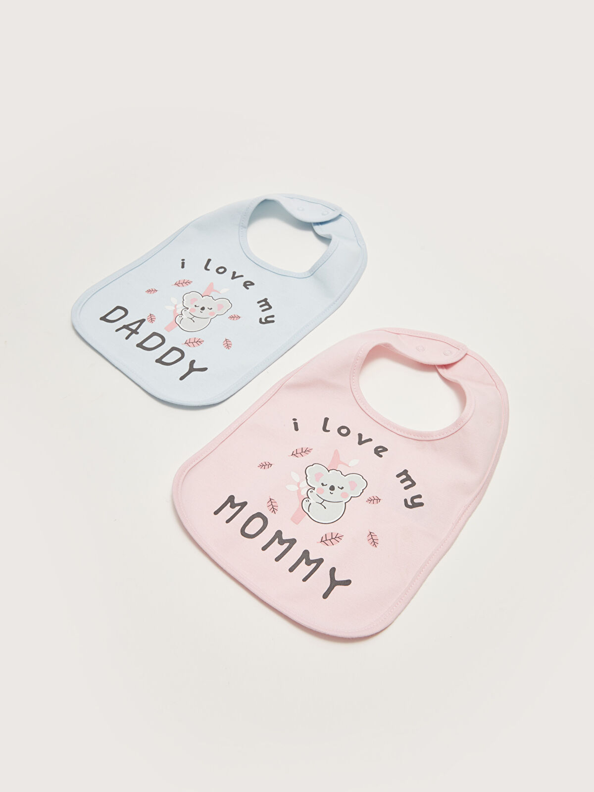 Baskılı Kız Bebek Mama Önlüğü 2'li