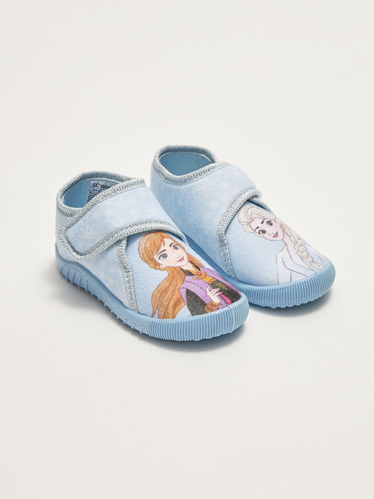 Frozen Lisanslı Cırt Cırtlı Kız Bebek Panduf