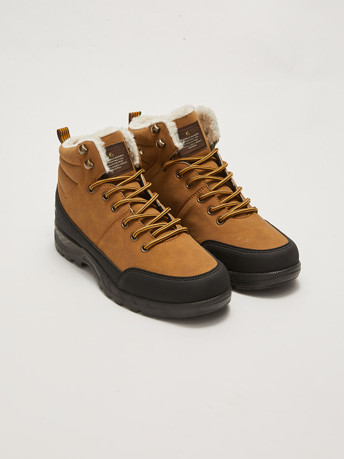 Kürklü Bağcıklı Erkek Trekking Bot