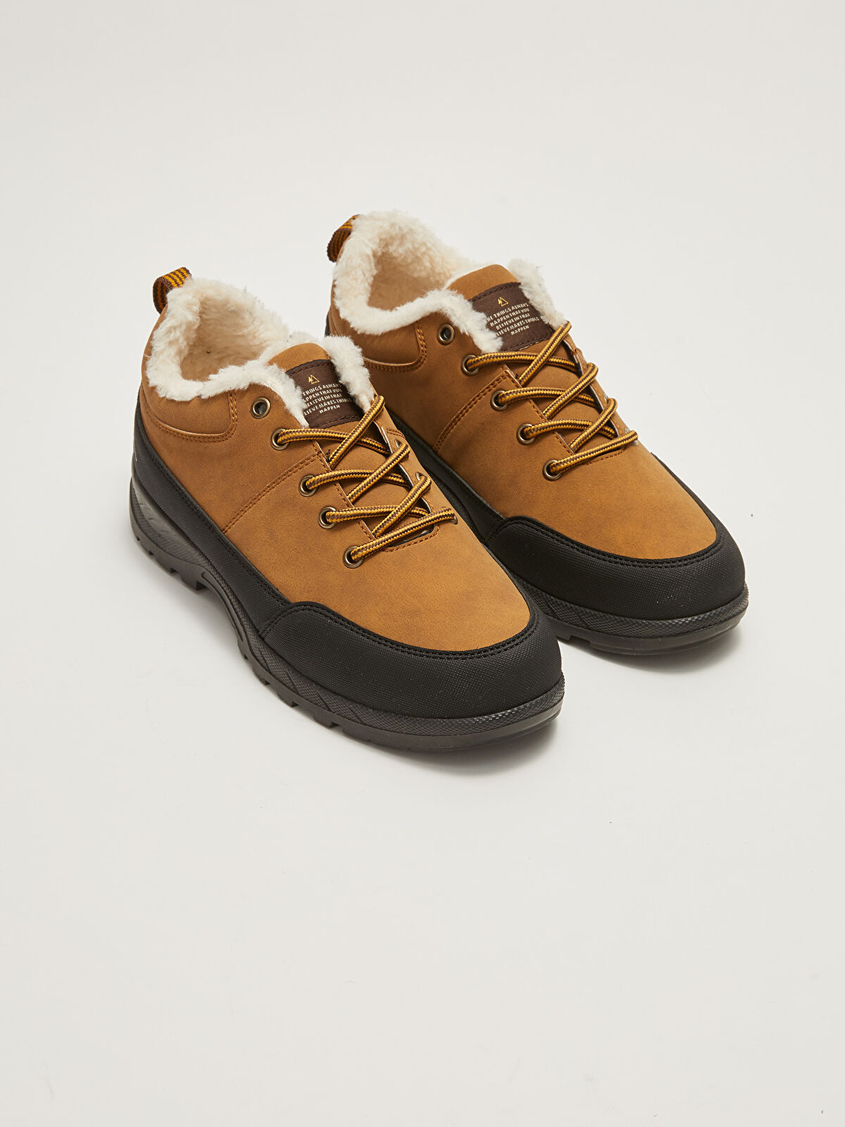 Kürklü Bağcıklı Erkek Trekking Bot