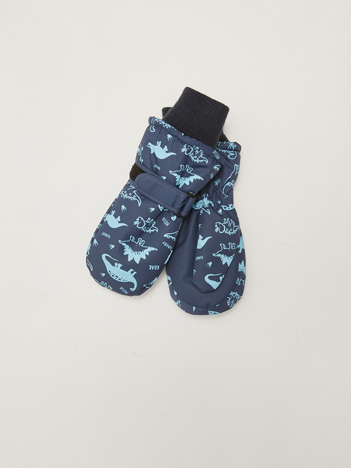 Erkek Çocuk Hayvan Figürleri Baskılı Parmaksız Eldiven