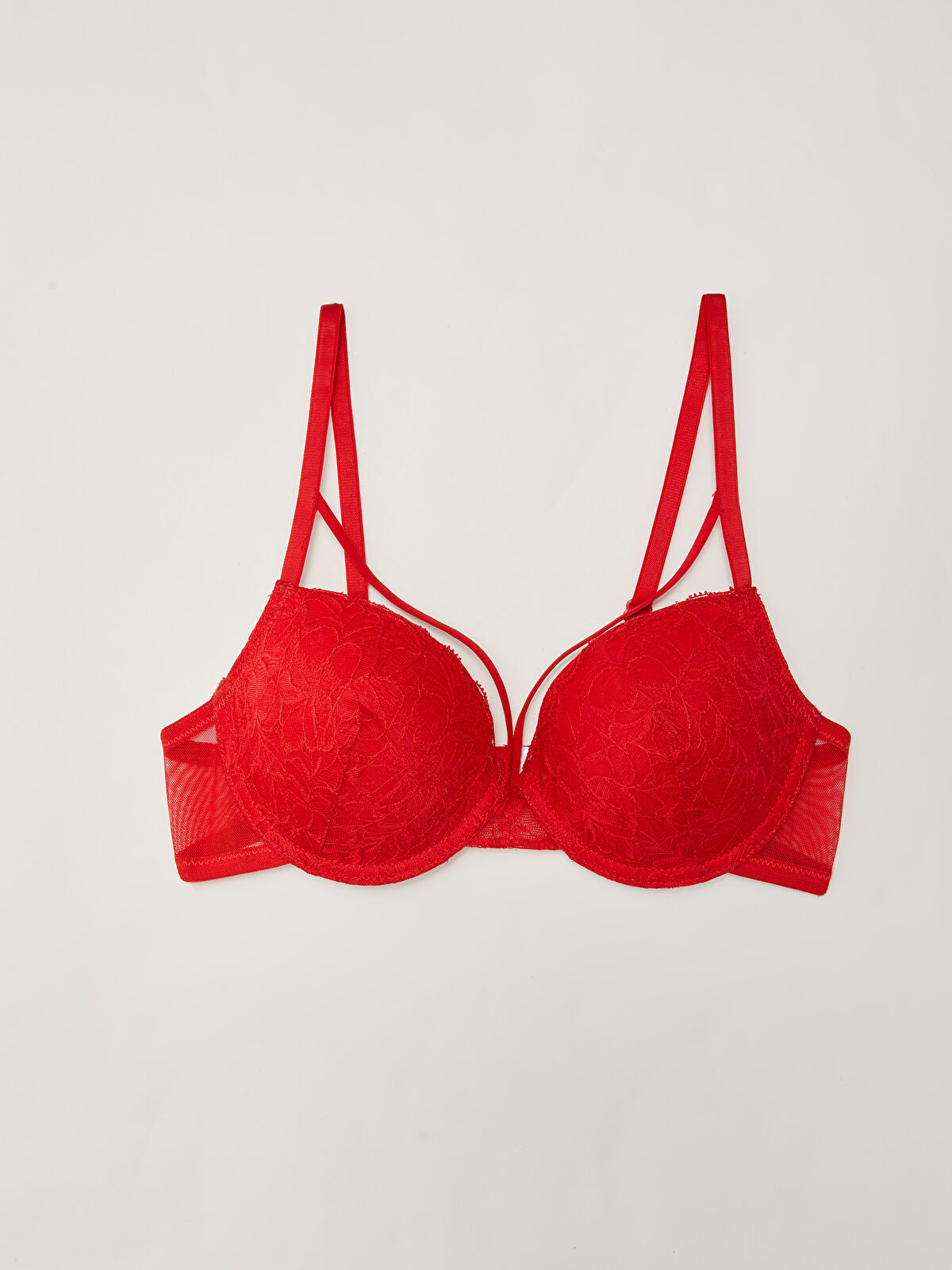 LCW DREAM Balenli Dolgusuz Dantelli Tişört Sütyen