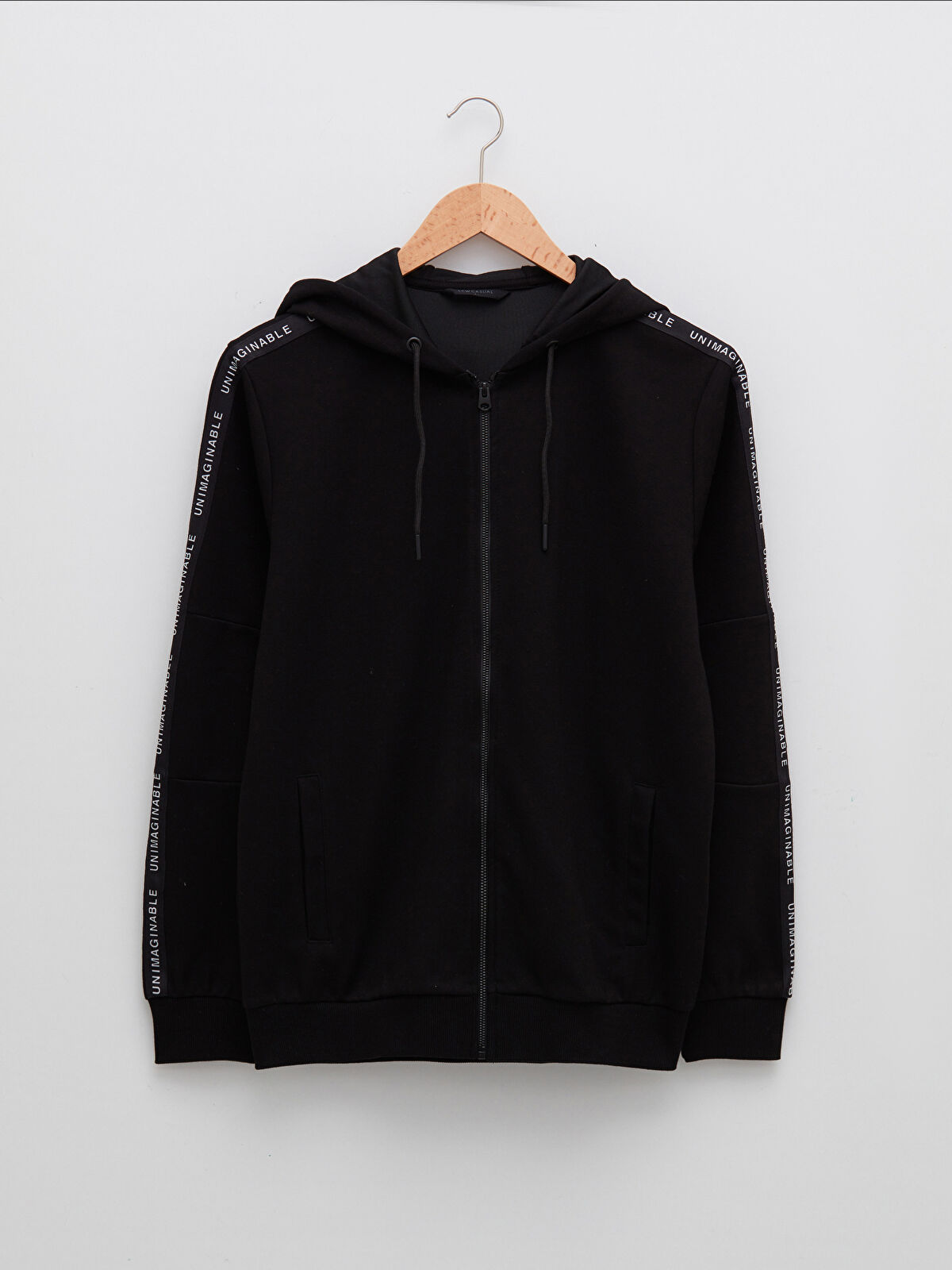 LCW CASUAL Kapüşonlu Uzun Kollu Fermuarlı Erkek Spor Hırka