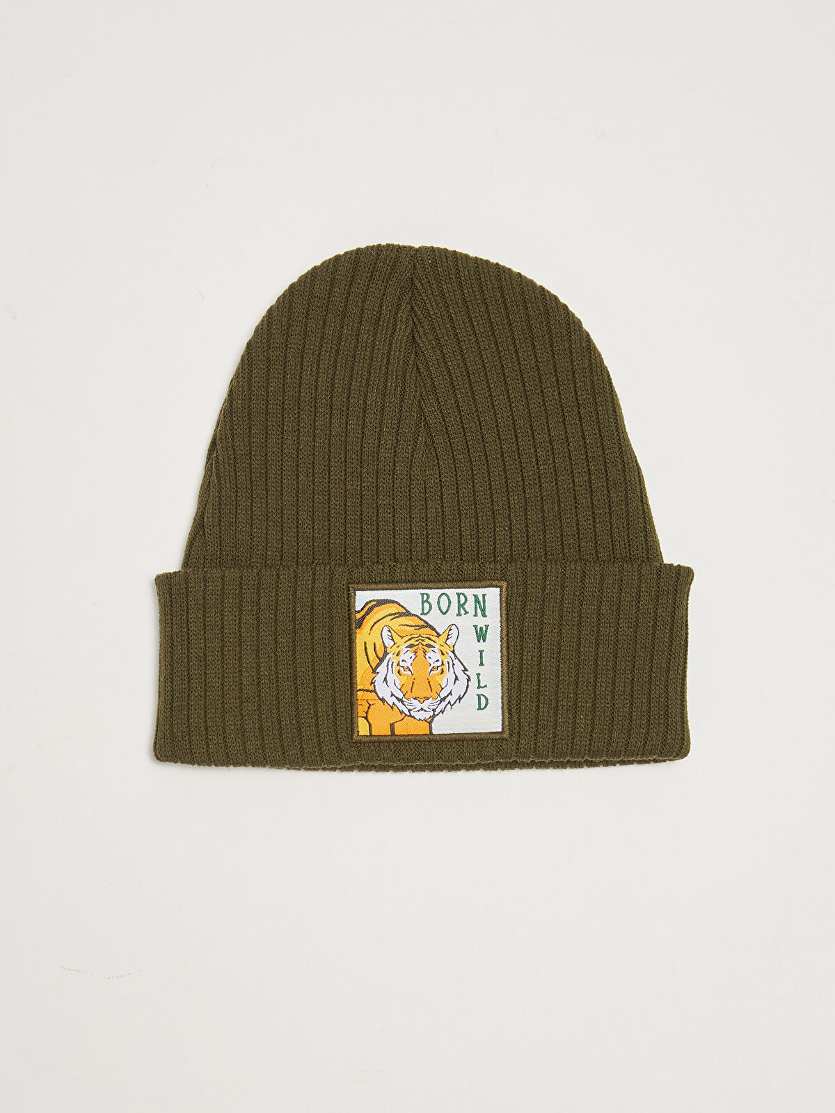 Etiket Baskılı Erkek Çocuk Triko Bere