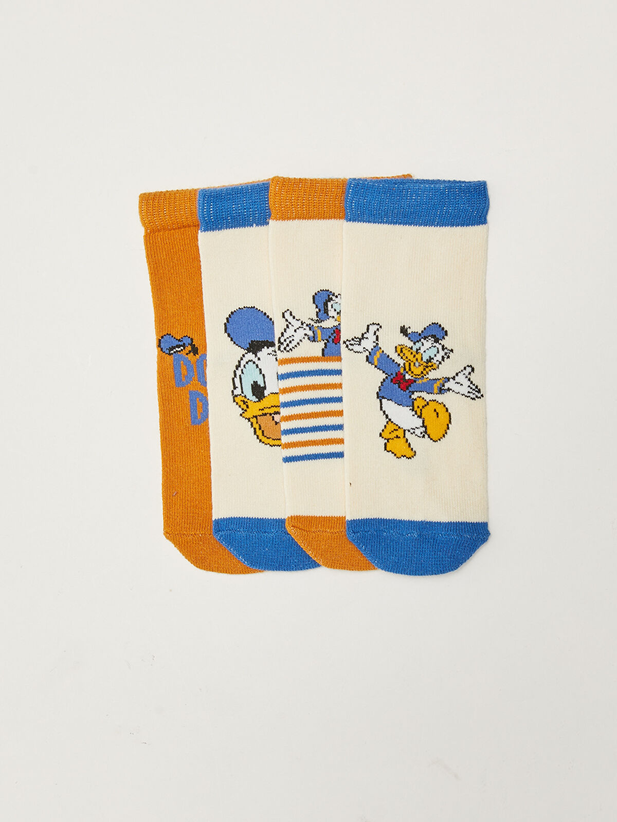Donald Duck Desenli Erkek Bebek Soket Çorap 4'lü