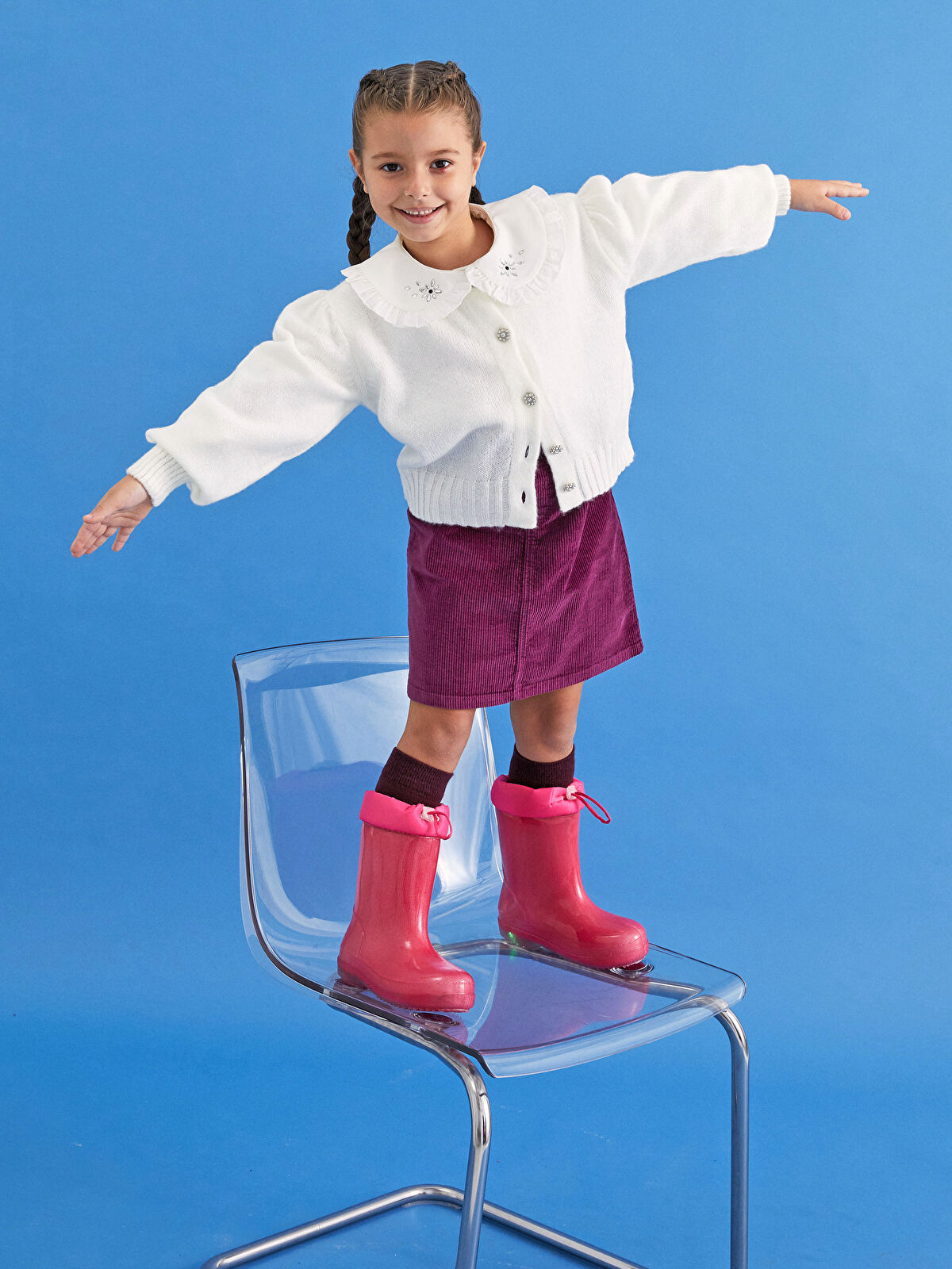 Sıcak Astarlı Kız Çocuk Yağmur Botu