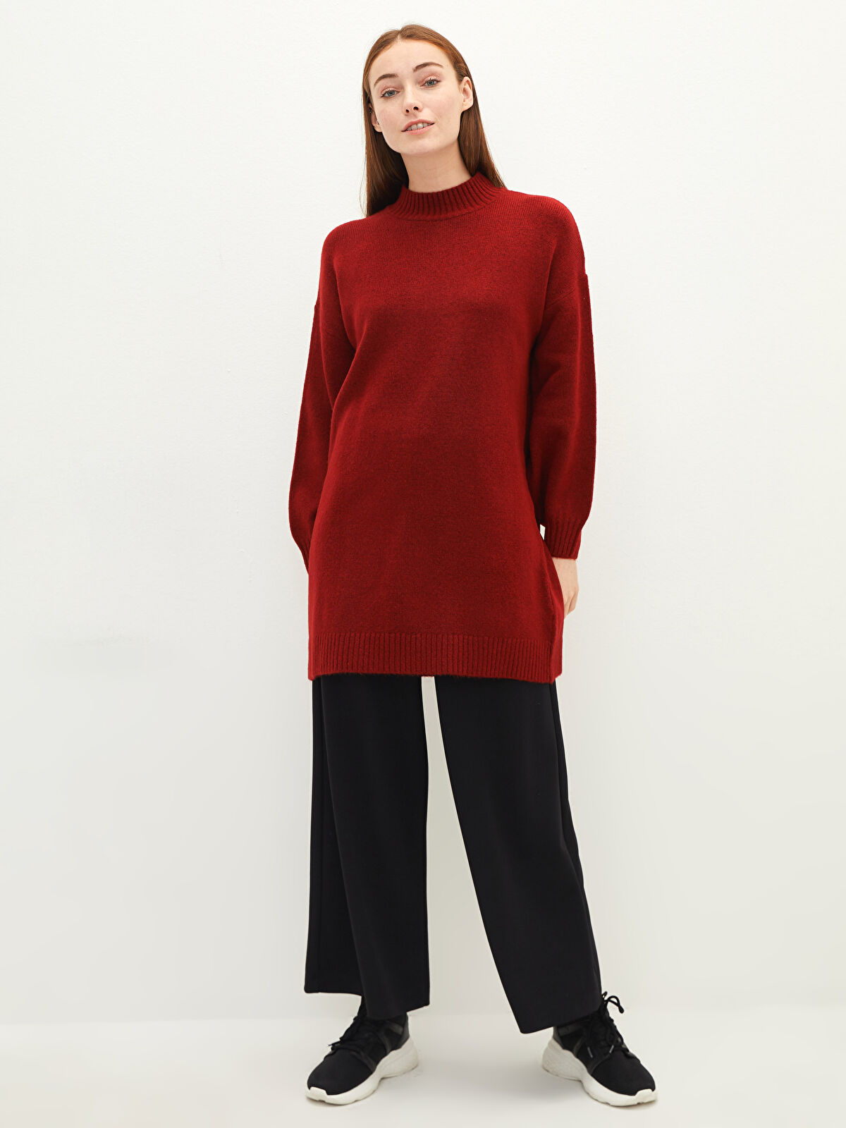 MODEST Rahat Kalıp Geniş Paça Krep Kadın Palazzo Pantolon