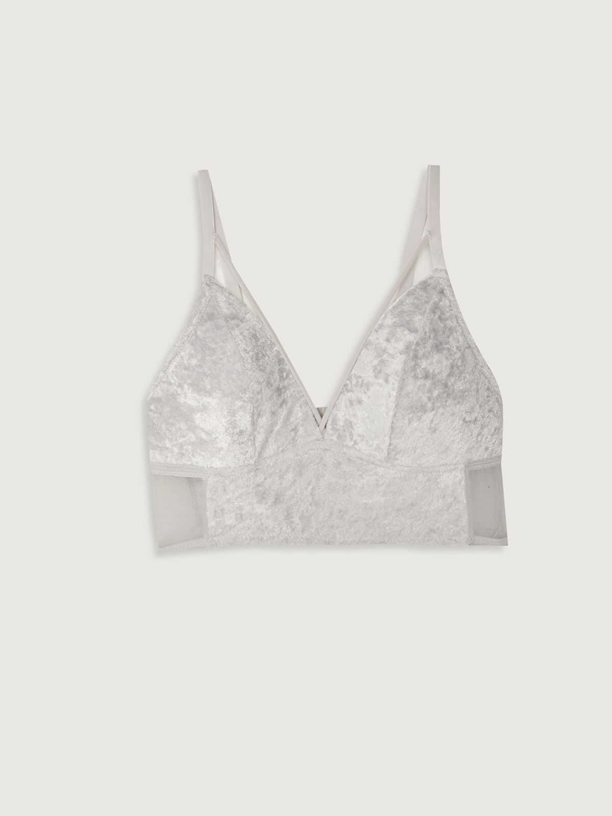 LCW DREAM Balensiz Dolgusuz Düz Kadife Kumaş Bralet