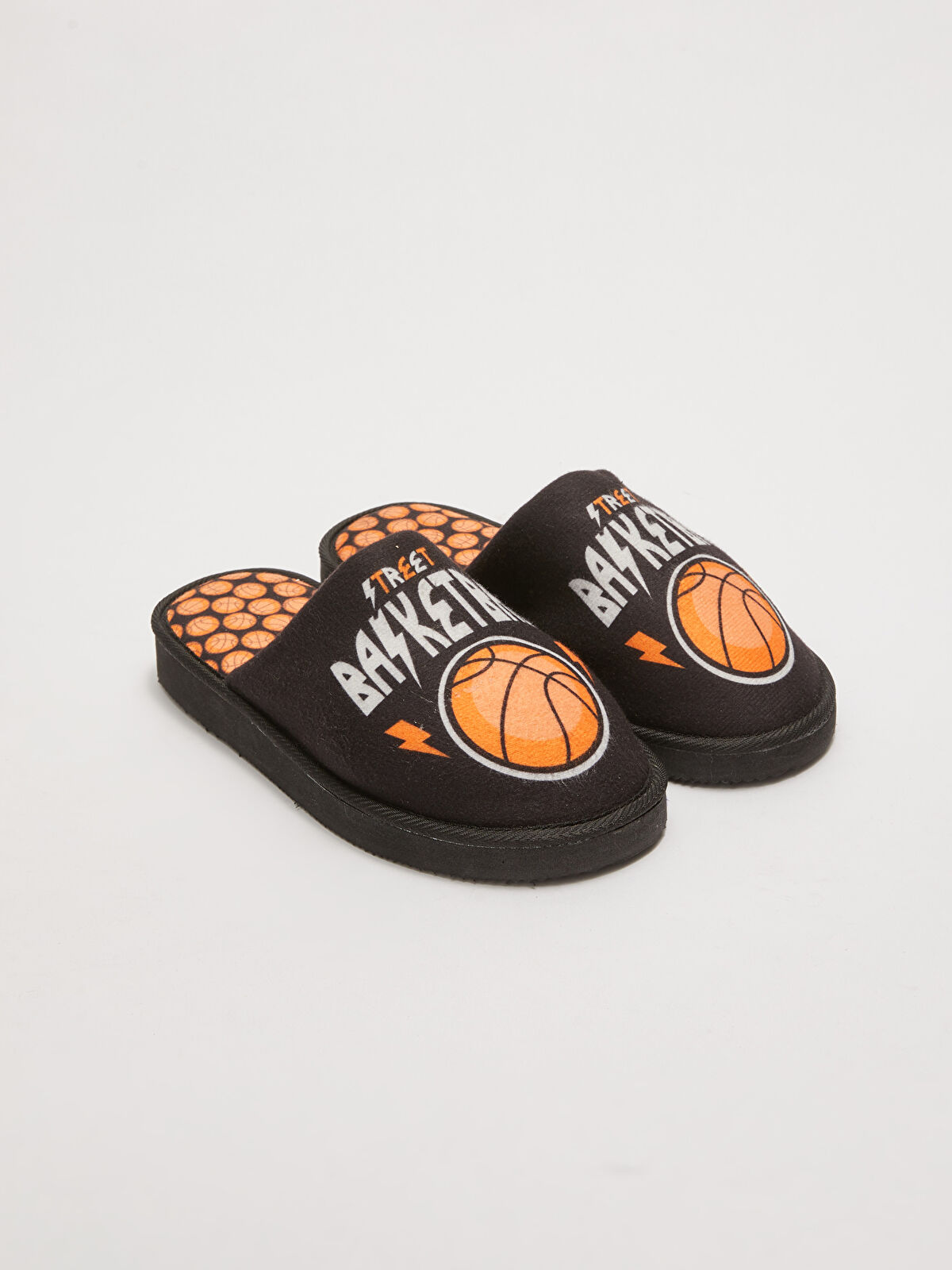 Baskılı Önü Kapalı Erkek Ev Terliği