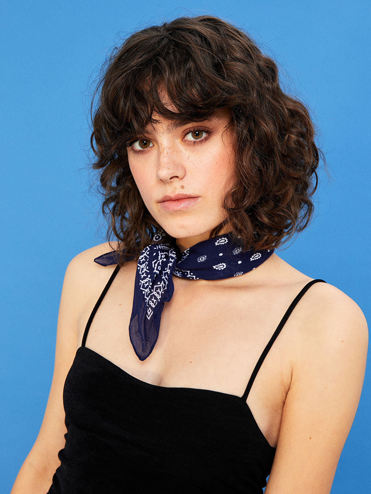 Şal Desenli Kadın Bandana 2'li