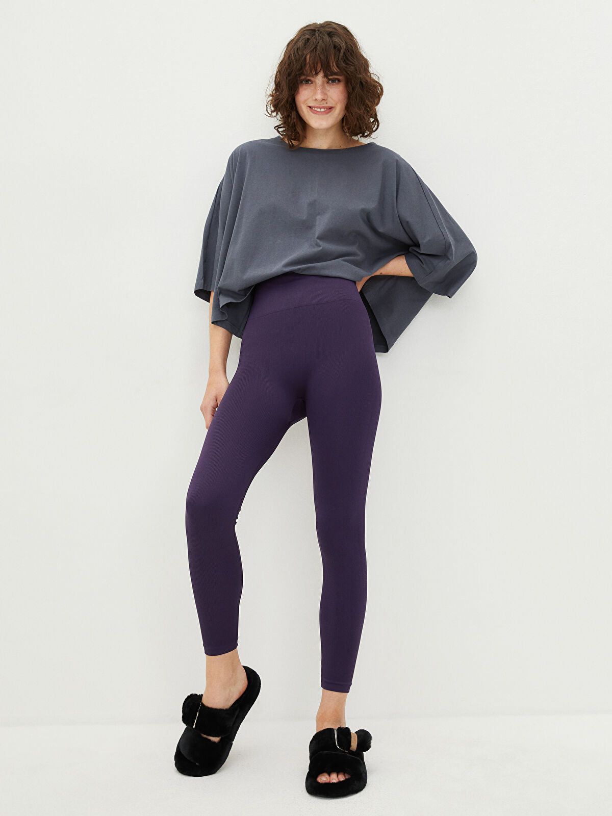 LCW DREAM Beli Lastikli Düz Kadın İçlik