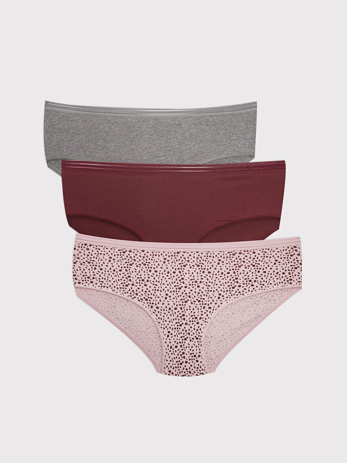 LCW DREAM Desenli Hipster Külot 3'lü Paket