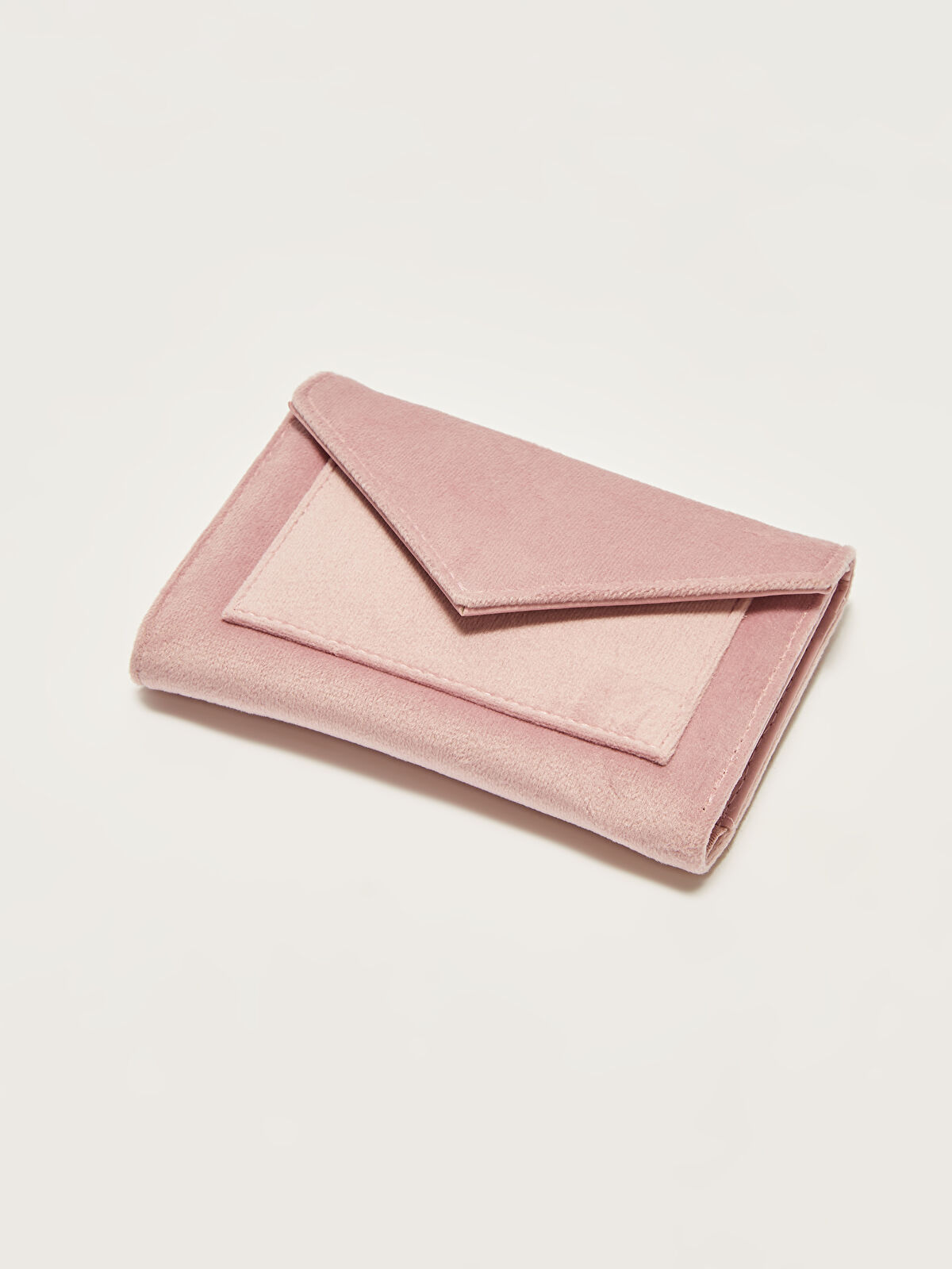 Kapaklı Kadife Kadın Cüzdanı