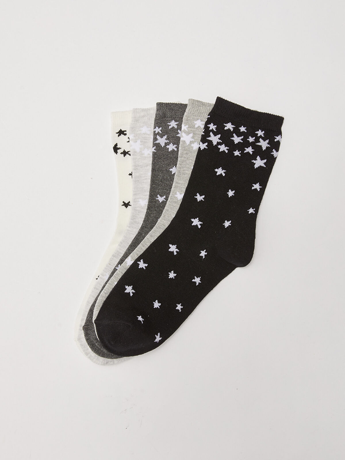 LCW DREAM Yıldız Desenli Kadın Soket Çorap 5'li Paket