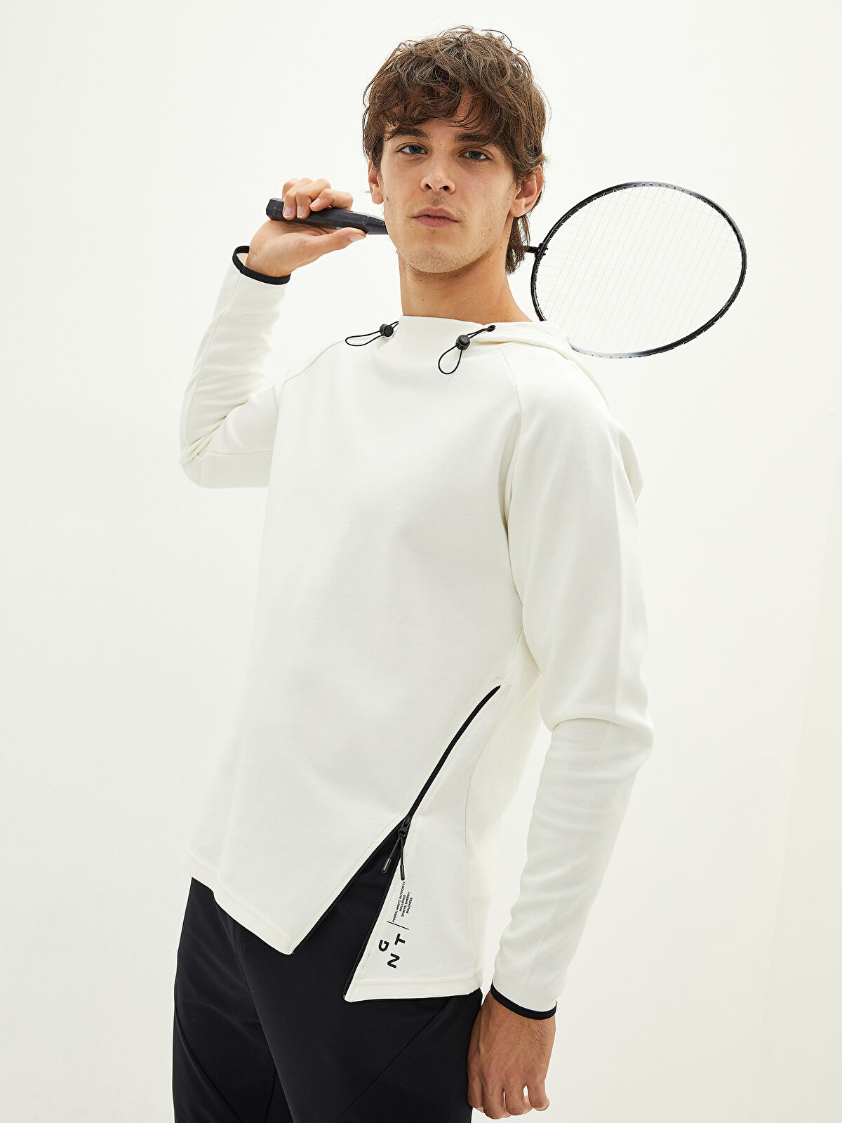 LCW SPORTS Kapüşonlu Uzun Kollu Erkek Spor Sweatshirt