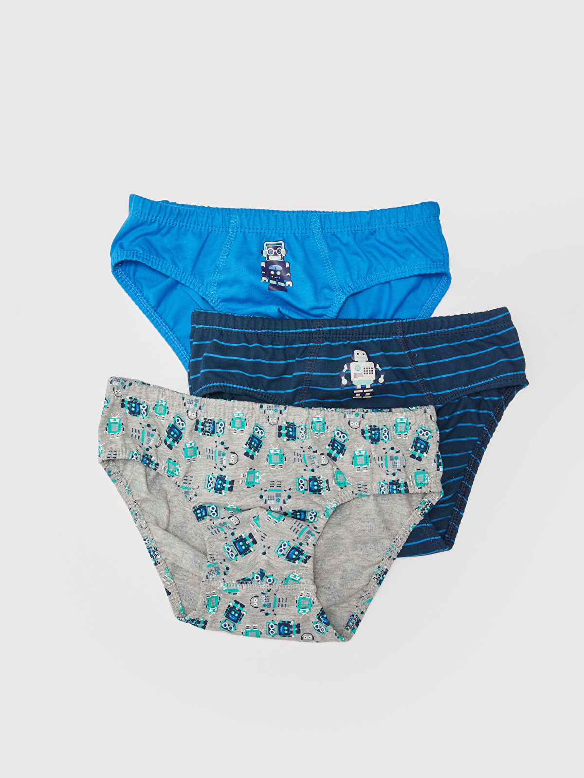 Baskılı Pamuklu Erkek Çocuk Külot 3'lü