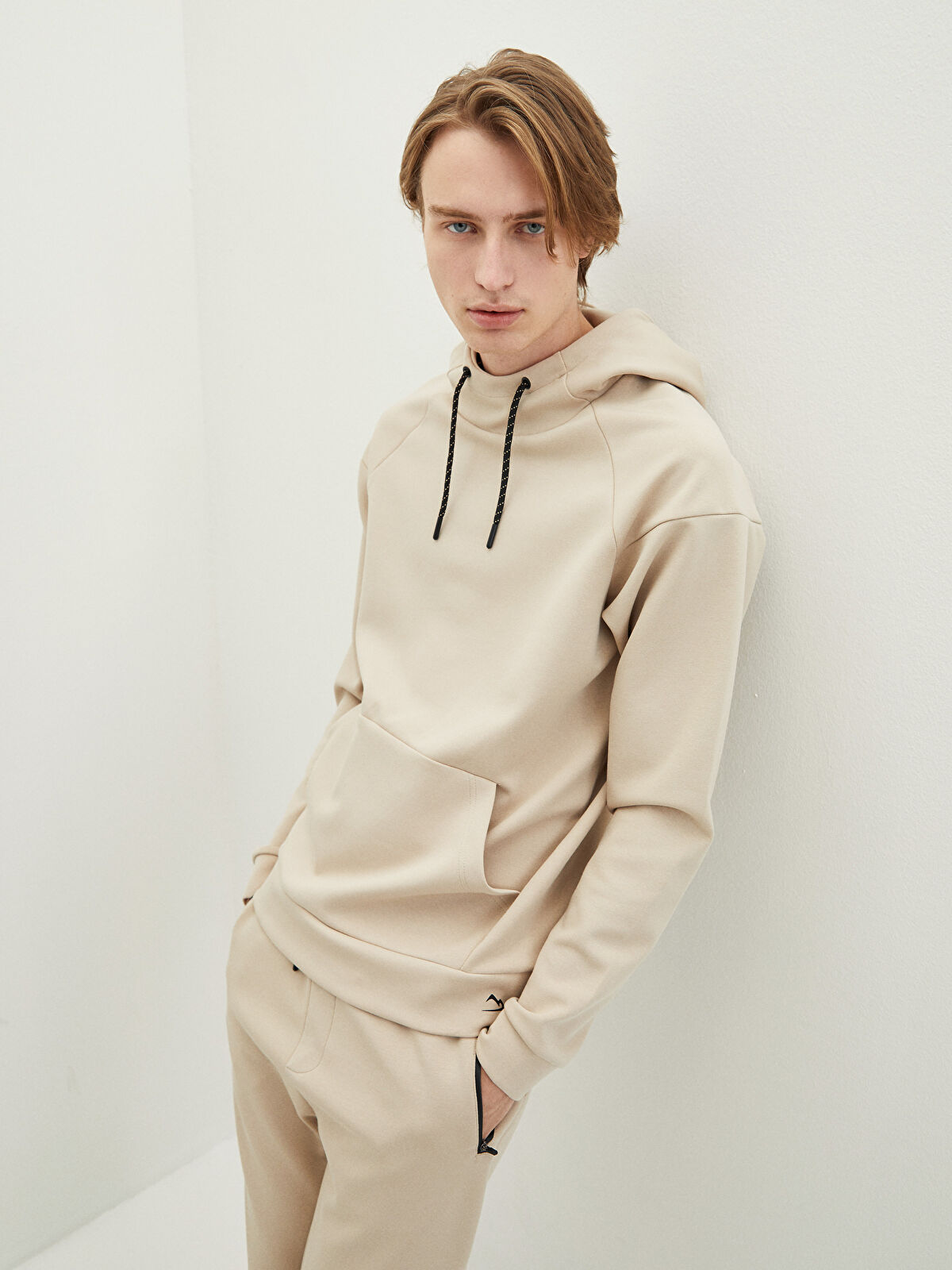 Outdoor Kapüşonlu Uzun Kollu Erkek Sweatshirt