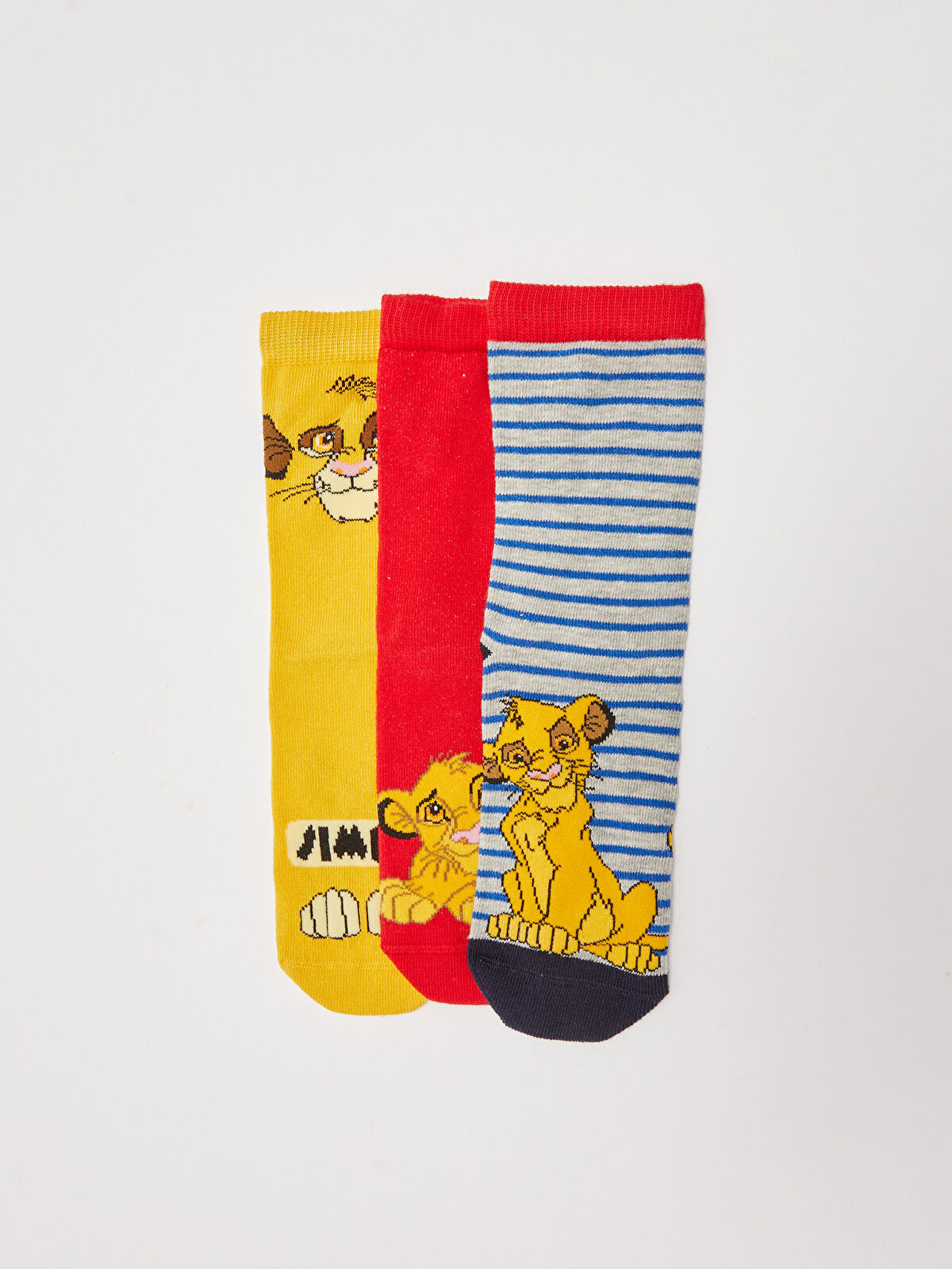 Aslan Kral Desenli Erkek Çocuk Soket Çorap 3'lü