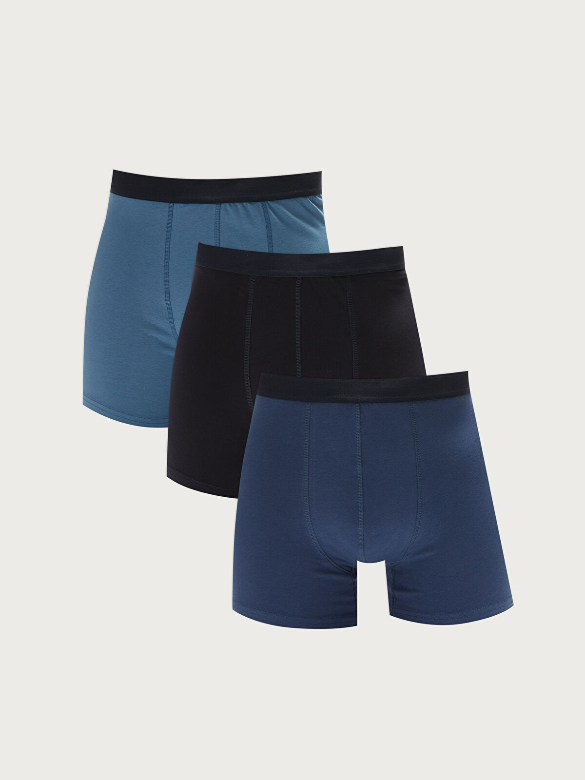 LCW DREAM Geniş Kalıp Esnek Kumaş Erkek Boxer 3'lü LCW DREAM Geniş Kalıp Esnek Kumaş Erkek Boxer 3'lü