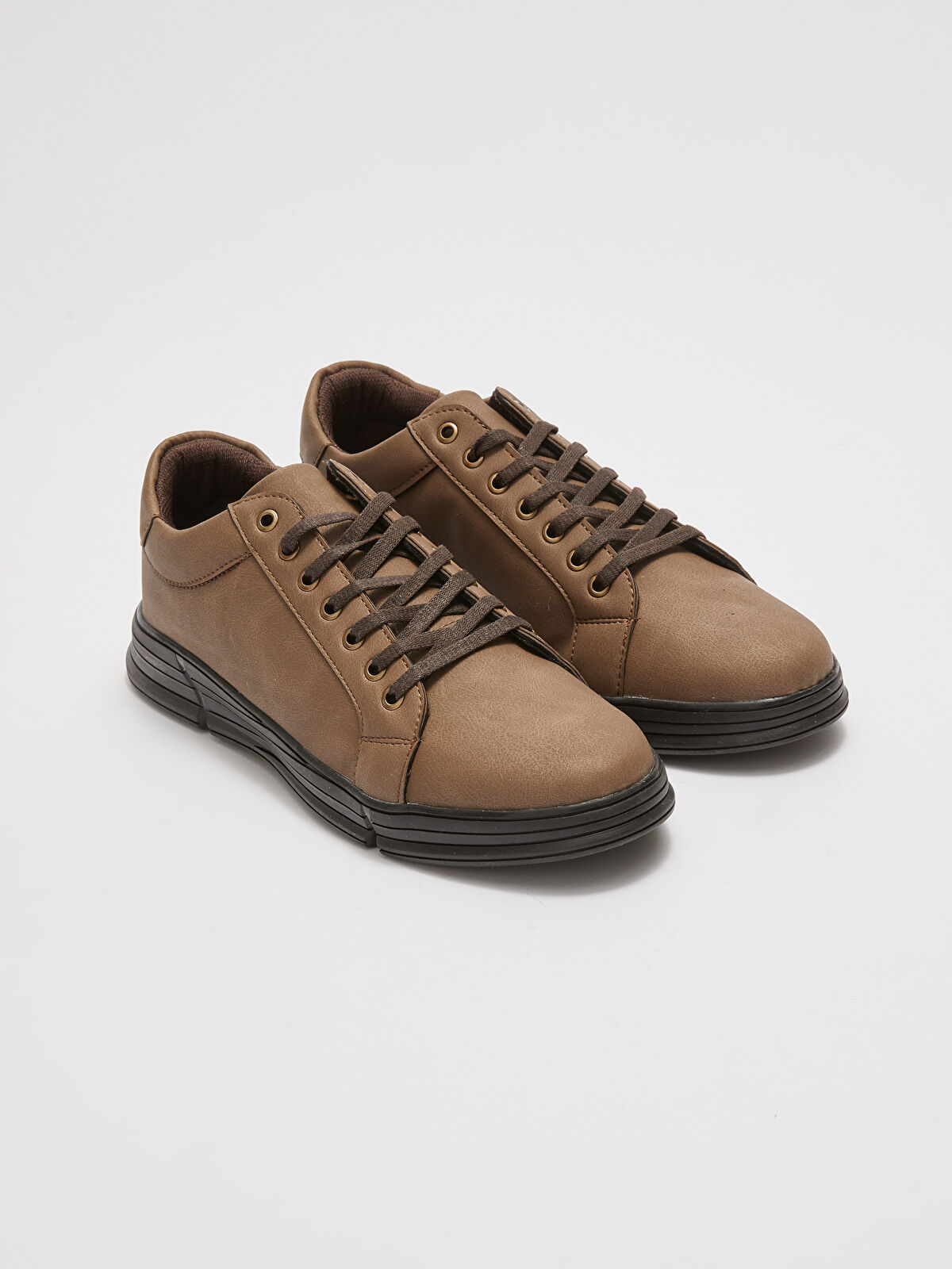 Deri Görünümlü Bağcıklı Erkek Klasik Ayakkabı